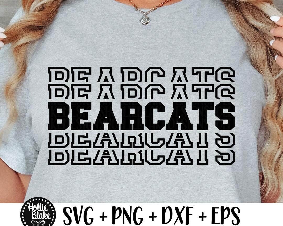 Bearcats SVG, Stacked Bearcats SVG, Bearcats Football, Bearcats ...