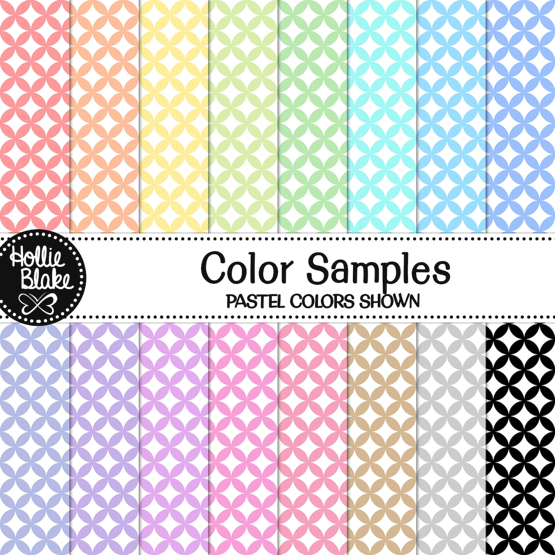 SALE 100 Circles Seamless Digital Papers Rainbow - Etsy