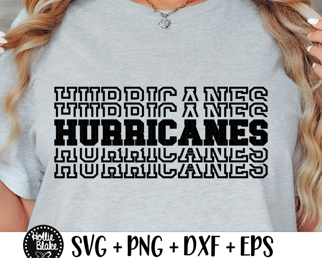 Hurricanes SVG, Stacked Hurricanes SVG, Hurricanes Football, Hurricanes ...
