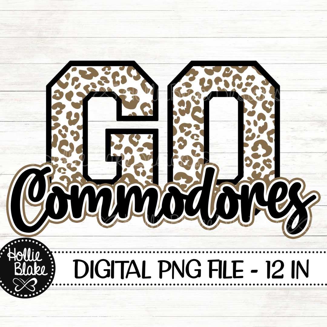 Commodores Dores Football Old Gold & Black Go Commodores - Etsy