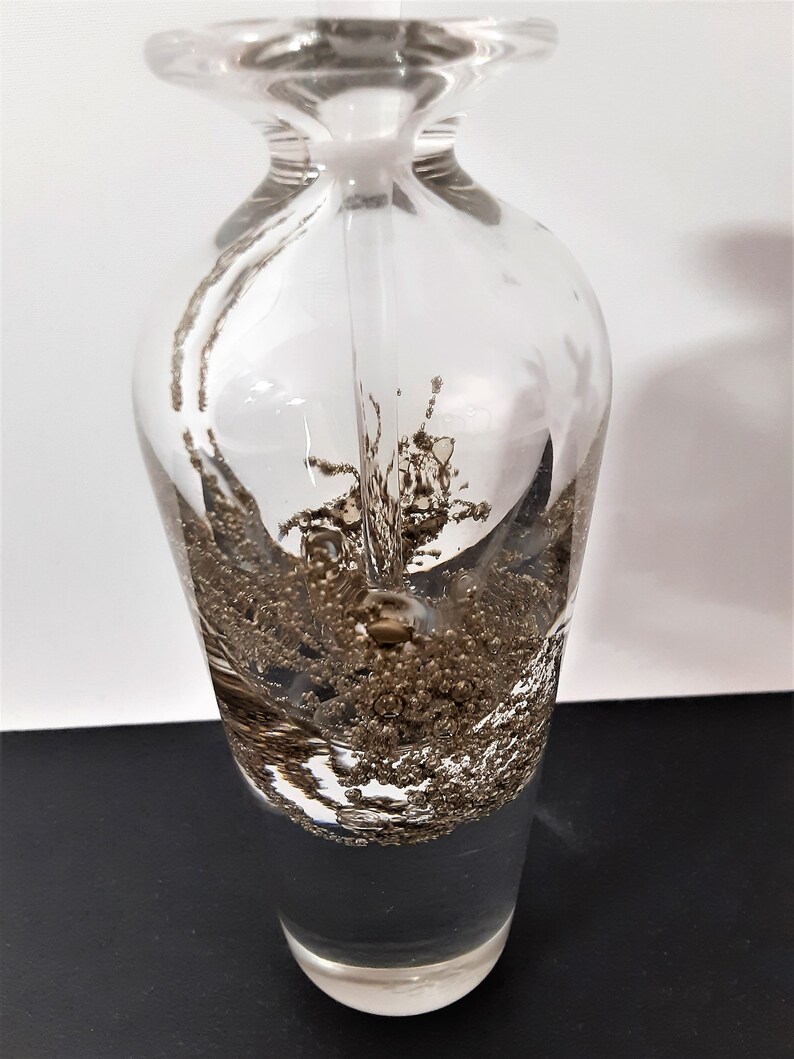 Elaine Hyde Signed Handblown Glass Perfume Bottle 1992 6.25 X 2 - Etsy