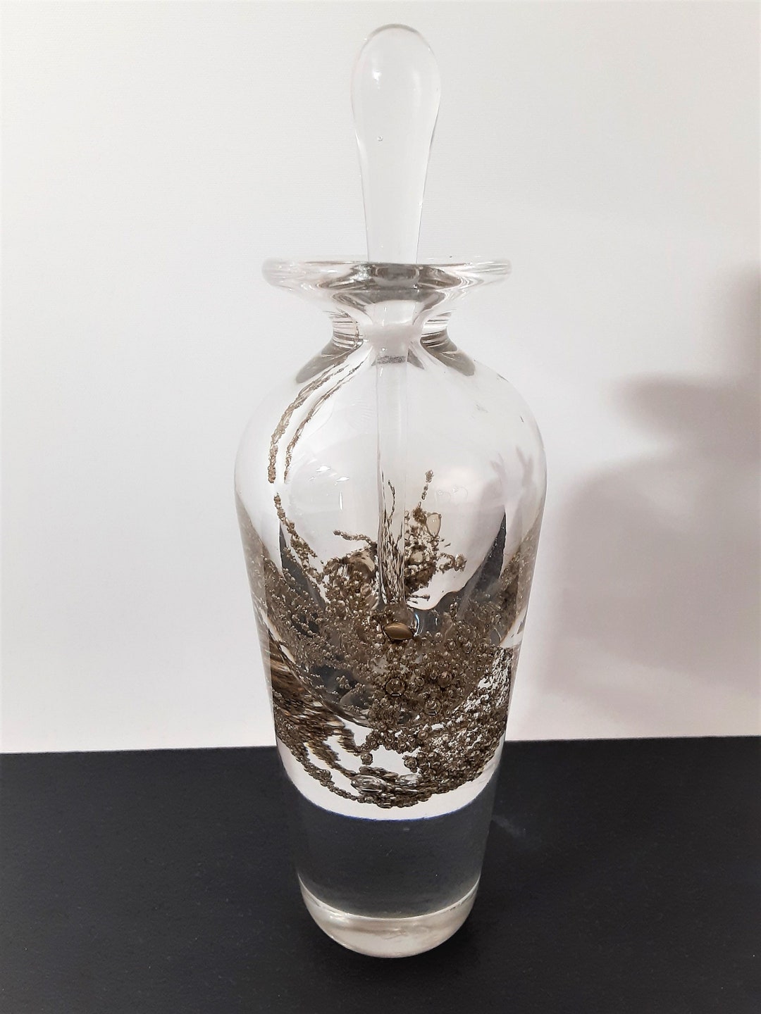 Elaine Hyde Signed Handblown Glass Perfume Bottle 1992 6.25 X 2 - Etsy