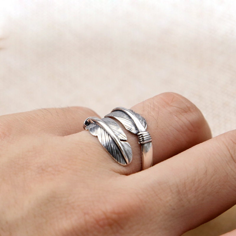 Feather Ring - Etsy