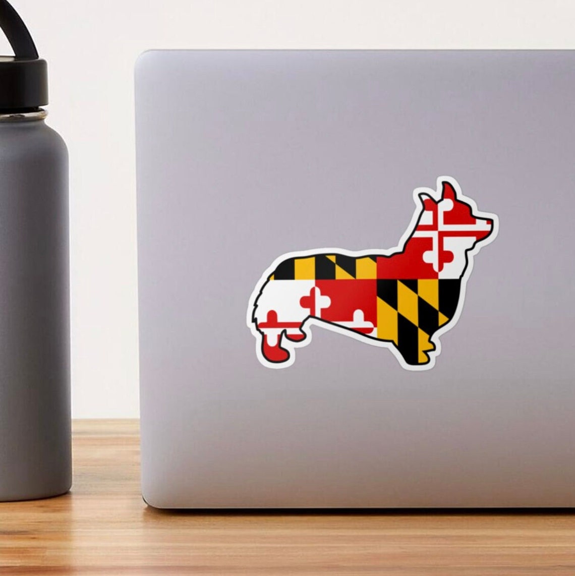 Maryland Flag Pembroke Corgi Sticker Magnet Maryland Flag | Etsy