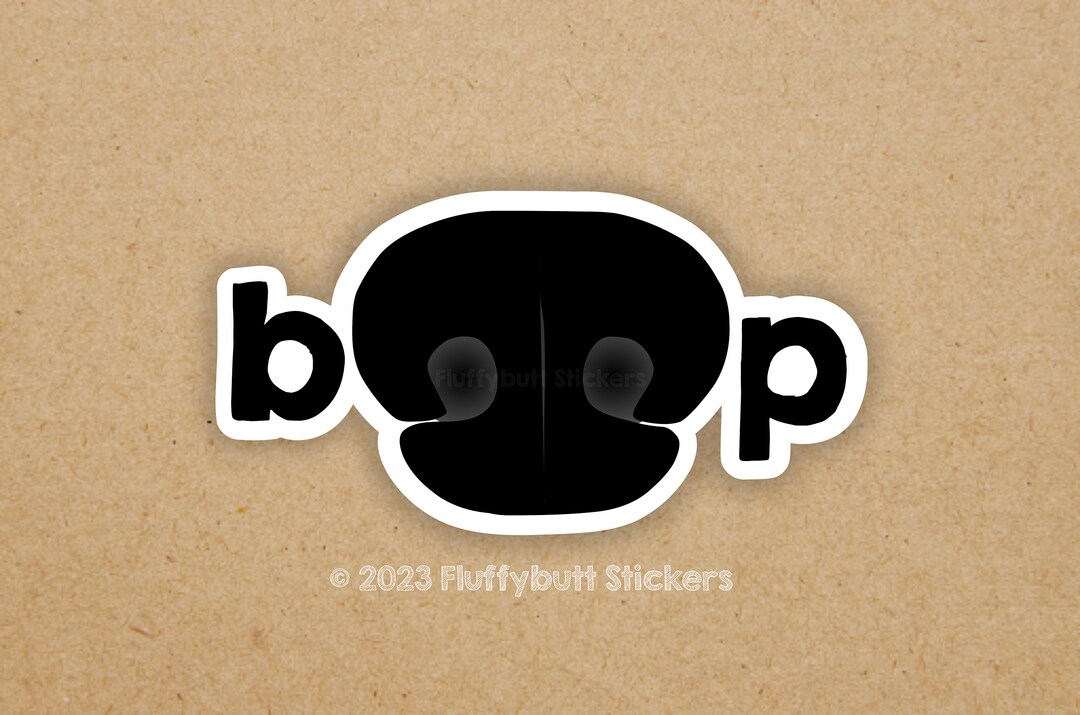 Boop Sticker | Dog Nose Sticker | Funny Dog Sticker | Cute Sticker ...