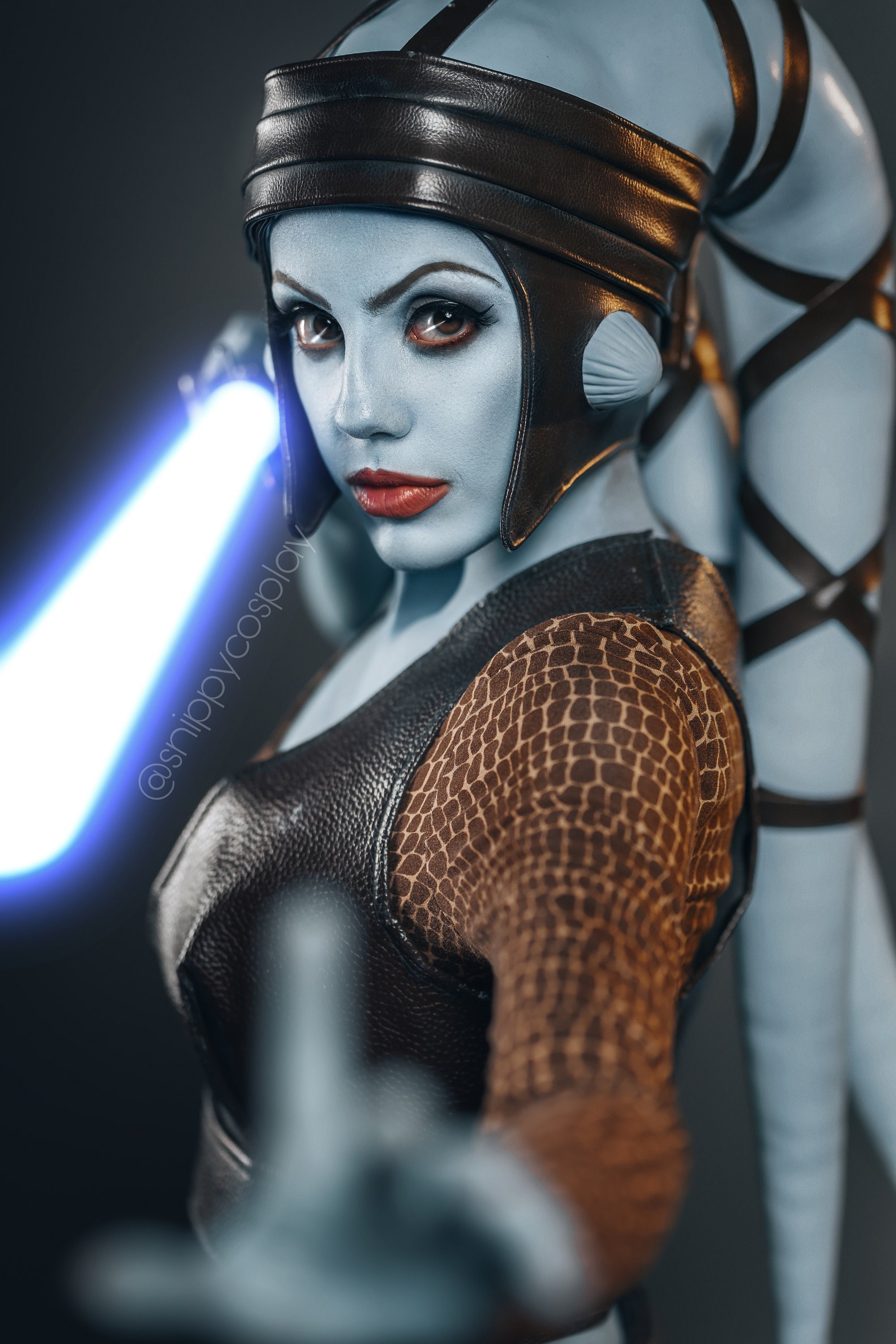The Blue Jedi Aayla Secura Cosplay Print - Etsy