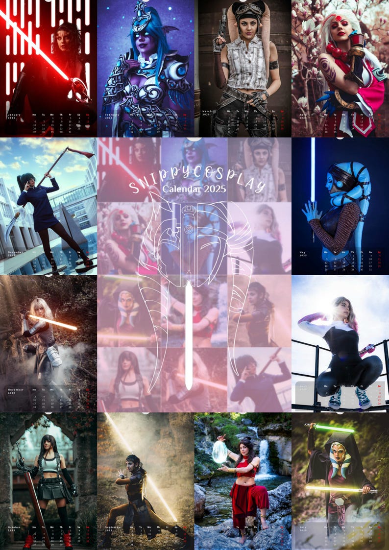 A4 Snippycosplay 2025 Cosplay Calendar - Etsy
