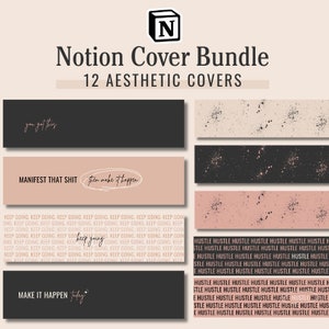 Notion Aesthetic Cover Set, Notion Banners, Motivational Quotes for ...