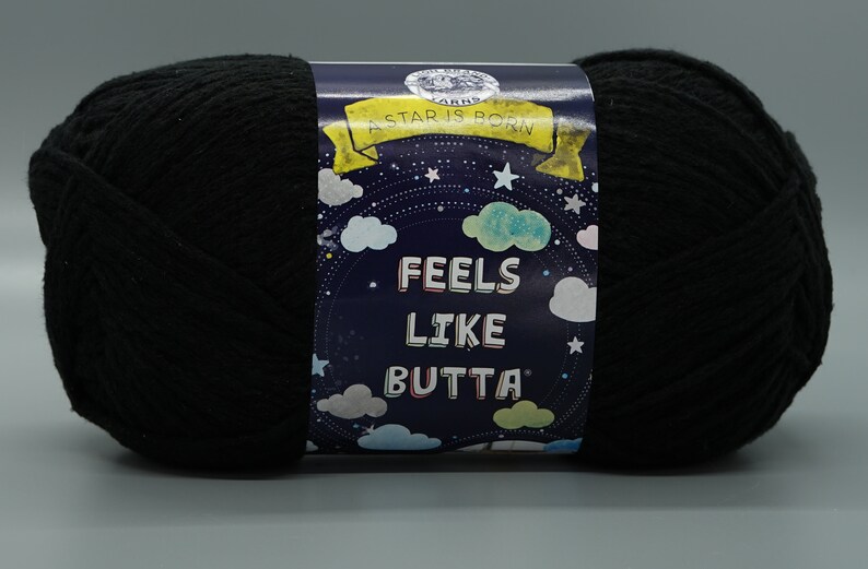 Lion Brand Feels Like Butta 153 Black | Etsy