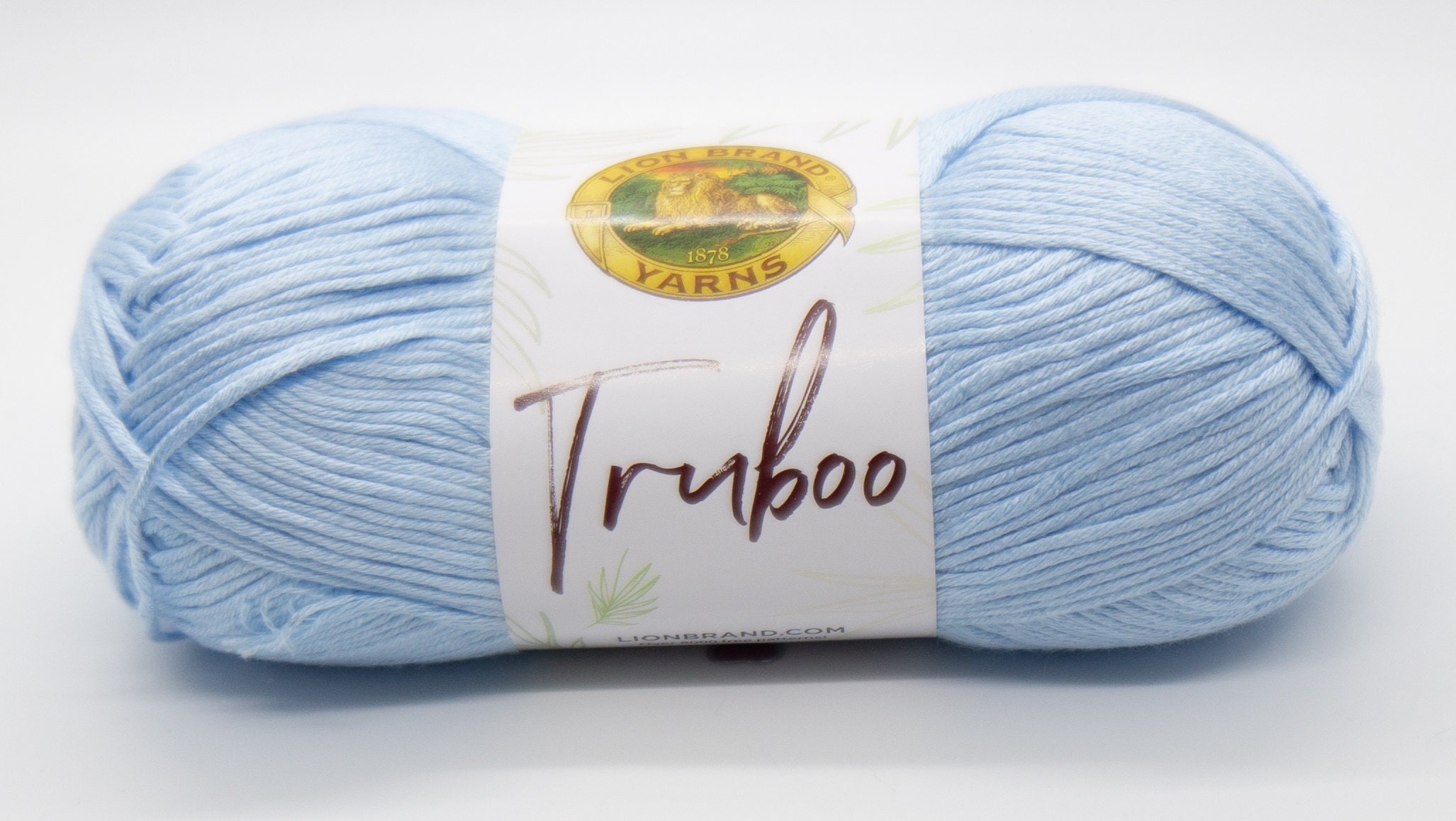 Lion Brand Truboo 105 Light blue Yarn Bamboo yarn | Etsy
