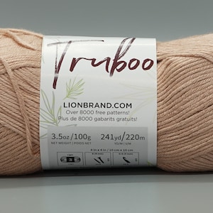 Lion Brand Truboo 123 Tan Yarn Bamboo Yarn - Etsy