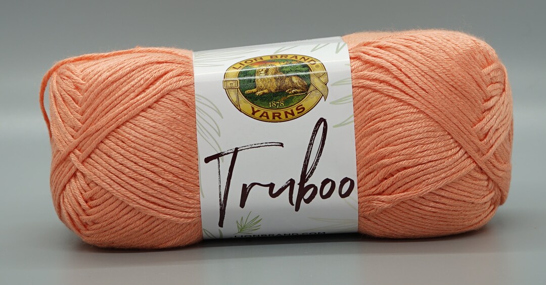 Lion Brand Truboo 103 Coral Yarn Bamboo Yarn - Etsy