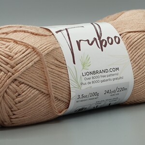 Lion Brand Truboo 123 Tan Yarn Bamboo Yarn - Etsy