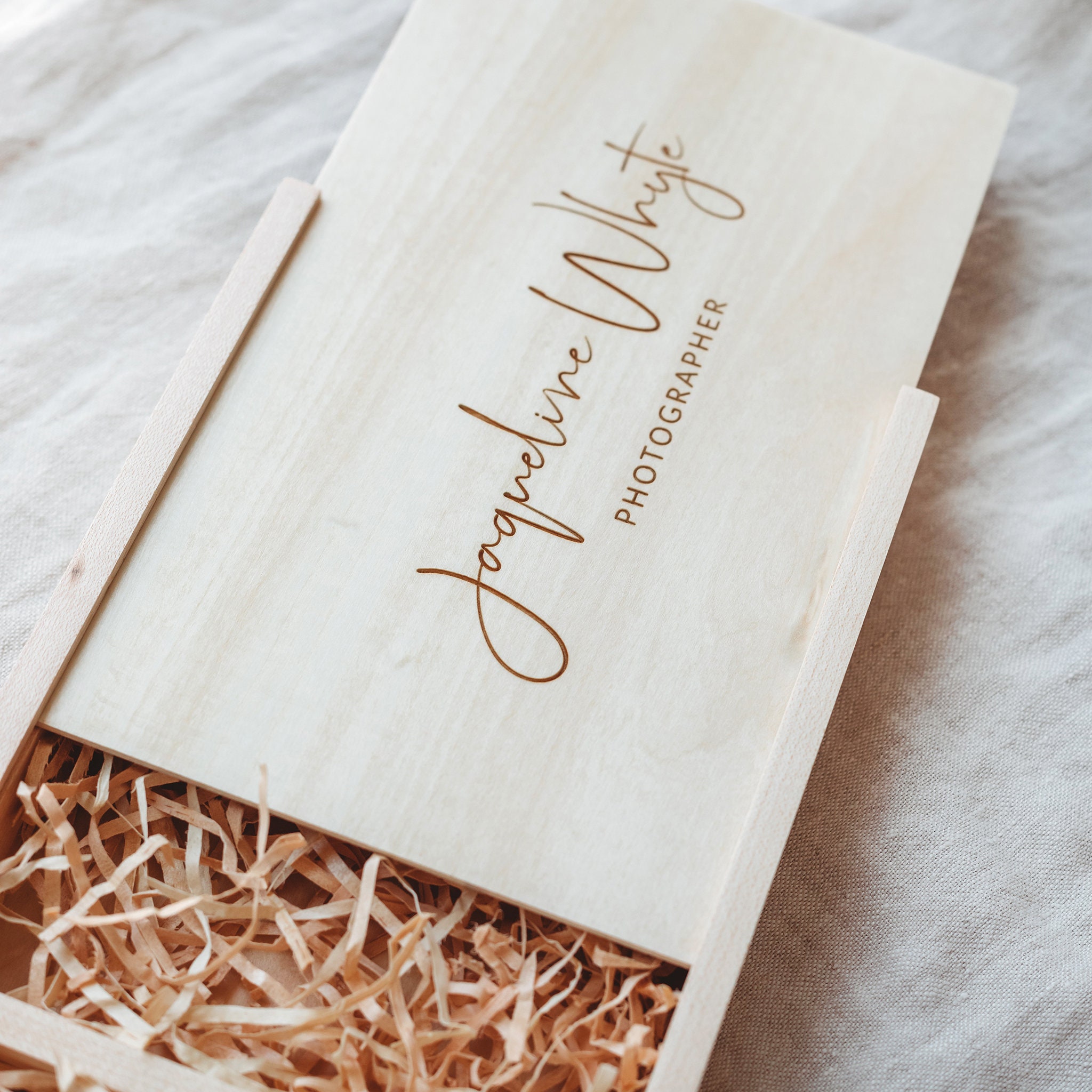 Custom Engraved Maple/walnut Wood Photo Box, Personalised Photography ...