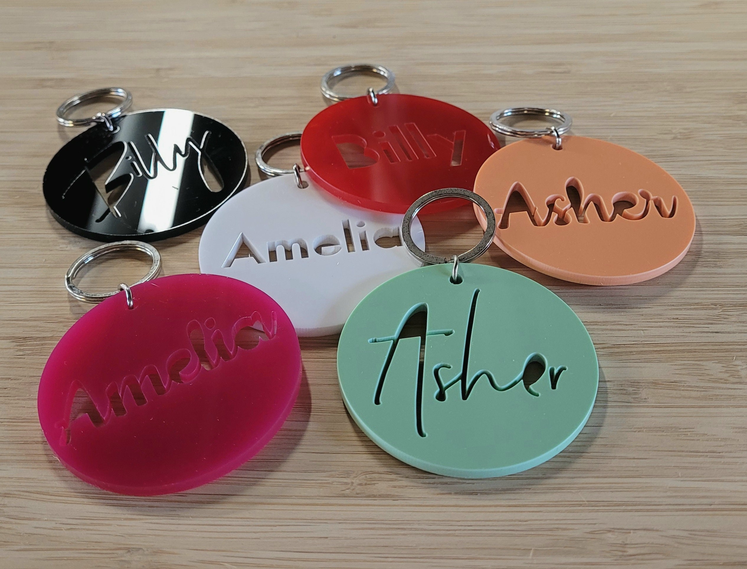 Personalised Keyring Bag Tag Custom School Teachers Gift - Etsy