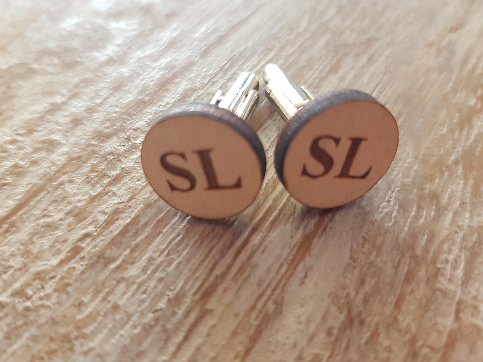 Personalised Wood Cufflinks Custom Wedding Cufflinks - Etsy