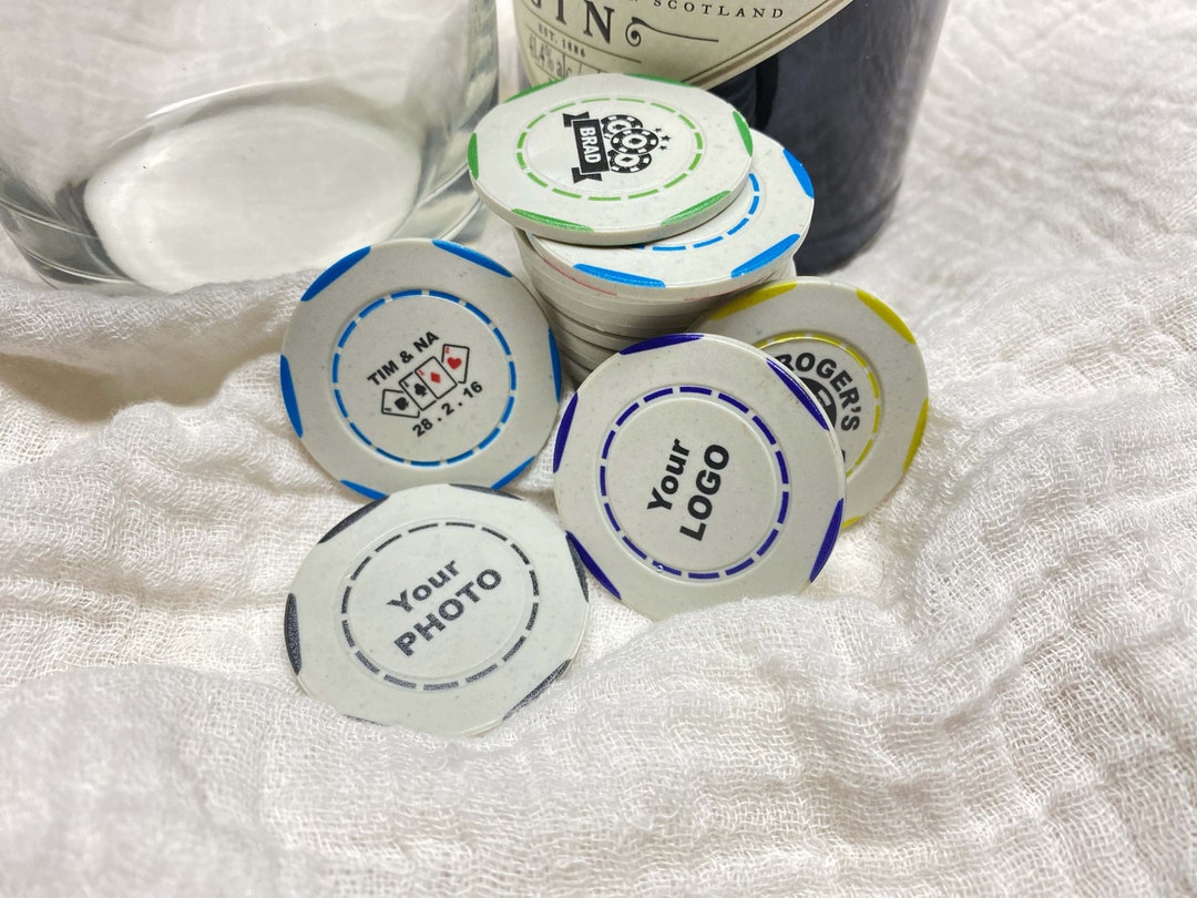 Personalised Poker Chips, Custom Printed Branded Casino Game Party Gift ...