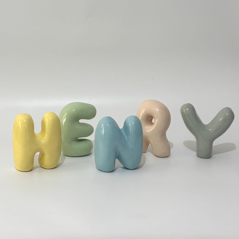 Clay Letters Baby Name - Etsy UK
