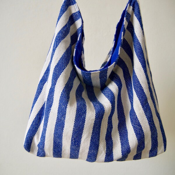 Striped Beach Bag - Etsy