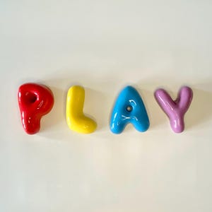 Ceramic Letters - Personalized Ceramic SOFT Colorful Alphabet-ceramic ...