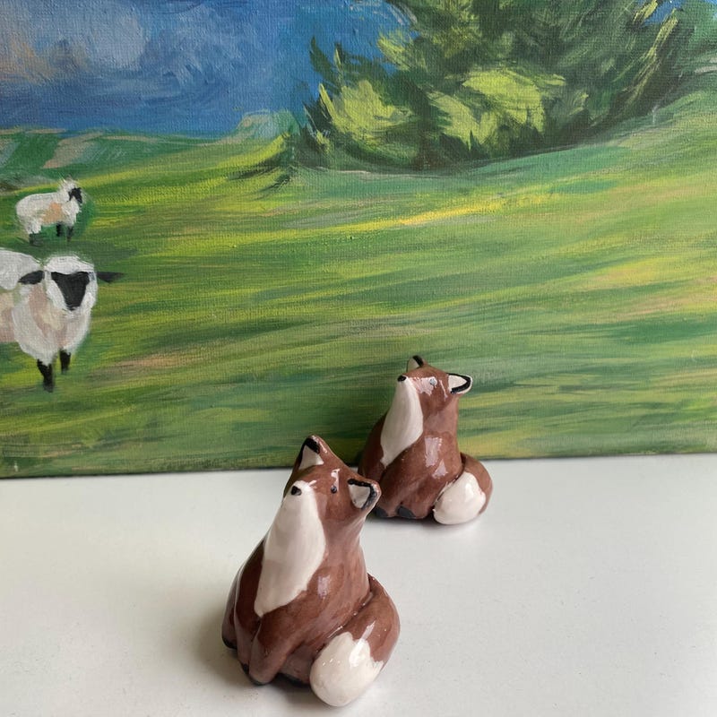 Ceramic Fox - Etsy
