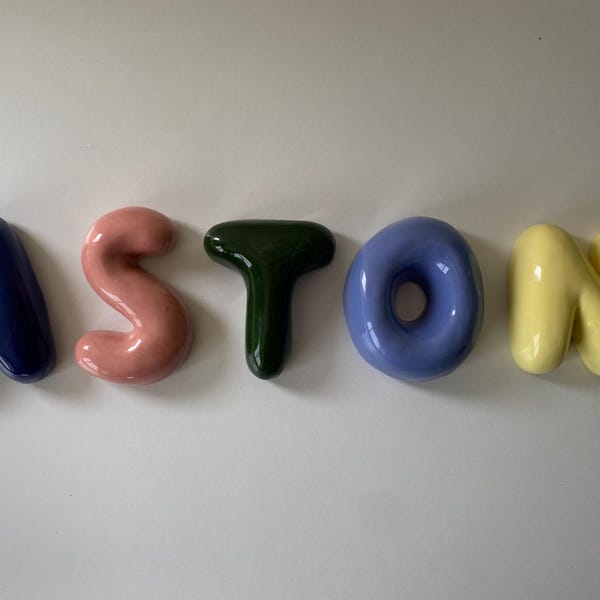 Ceramic Letters - Etsy