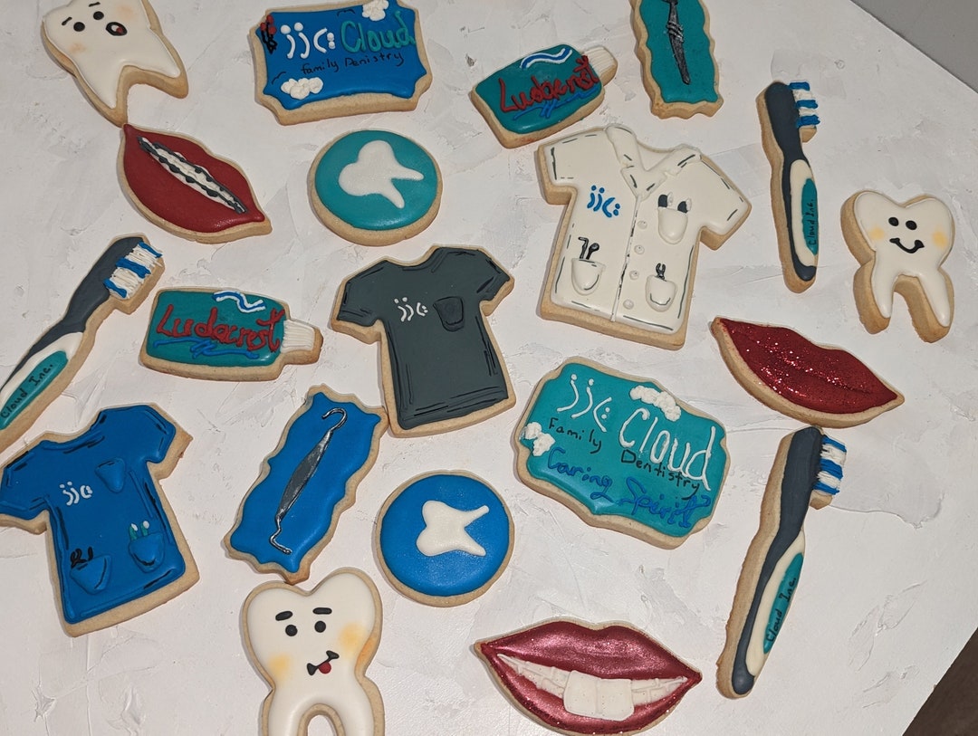 12 Dentist Themed Sugar Cookies - Etsy