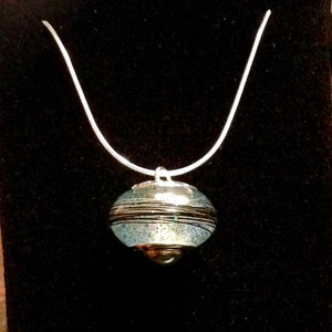 Sterling Silver Interchangeable Bead Pendant With Resin Horsehair or ...