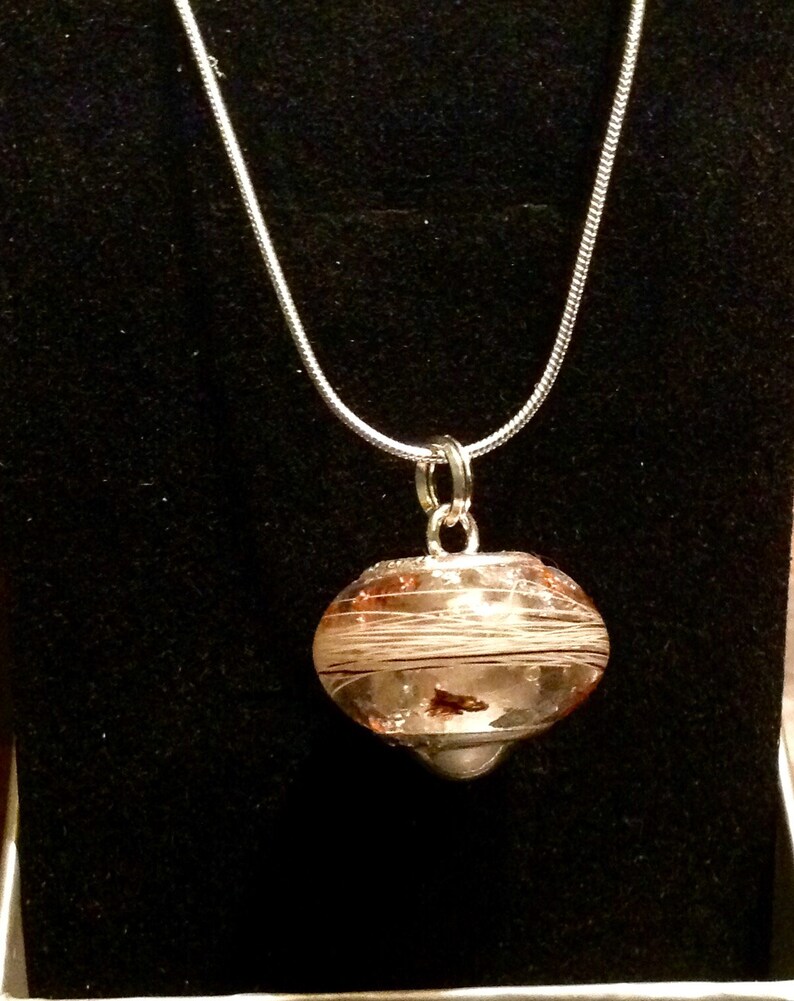 Sterling Silver Interchangeable Bead Pendant With Resin | Etsy