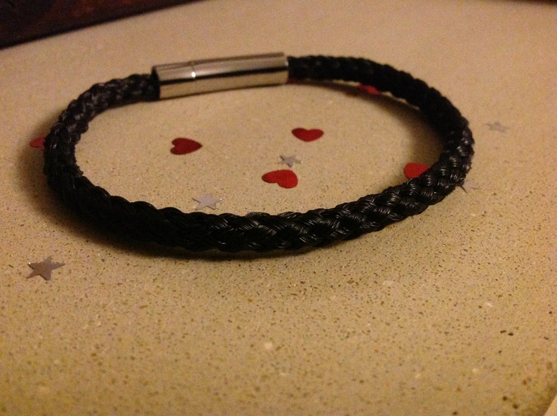 Horsehair Bracelet Single Braid With Stainless Steel Clasp - Etsy UK