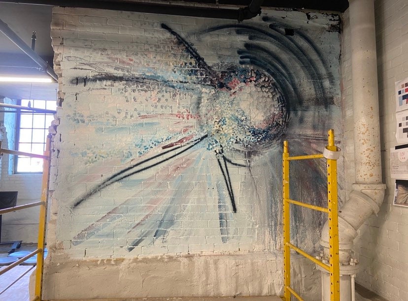 Large Custom Hand-painted Mural Original Abstract Art - Etsy