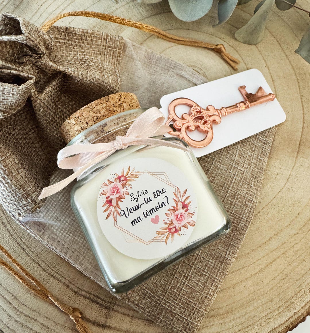 Cadeau Demande Témoin Mariage Bougie Personnalisée Parfumée - Témoin En ...