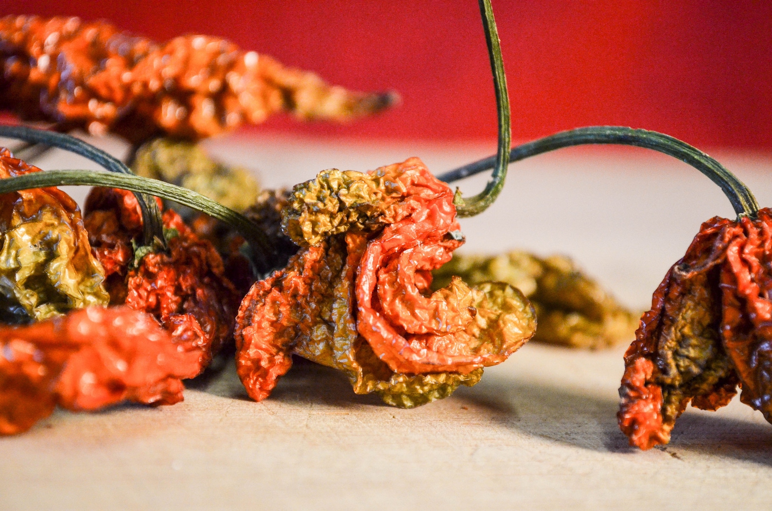 Dried Ghost Peppers - Certified Organic, Super Spicy, Culinary, Dried ...