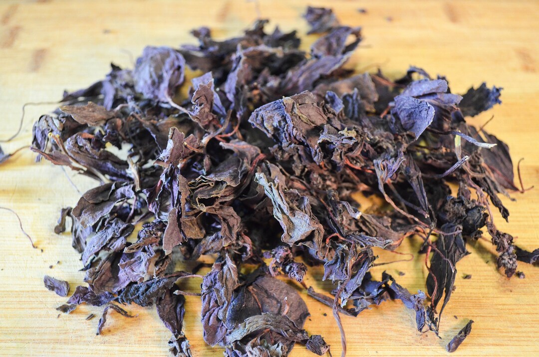 Dried Purple Basil - Certified Organic, Opal Basil, Dried Herbs ...