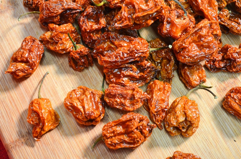 Dried Habanero Peppers - Certified Organic, Habanero Pepper ...