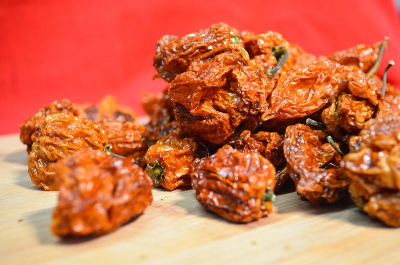 Dried Habanero Peppers - Certified Organic, Habanero Pepper ...