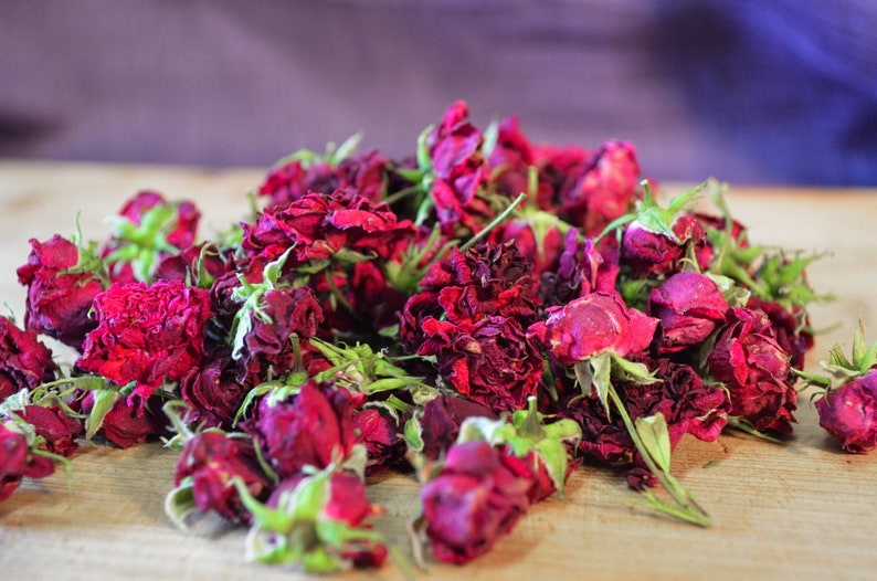 Dried Mini Roses Certified Organic Dried Flowers | Etsy