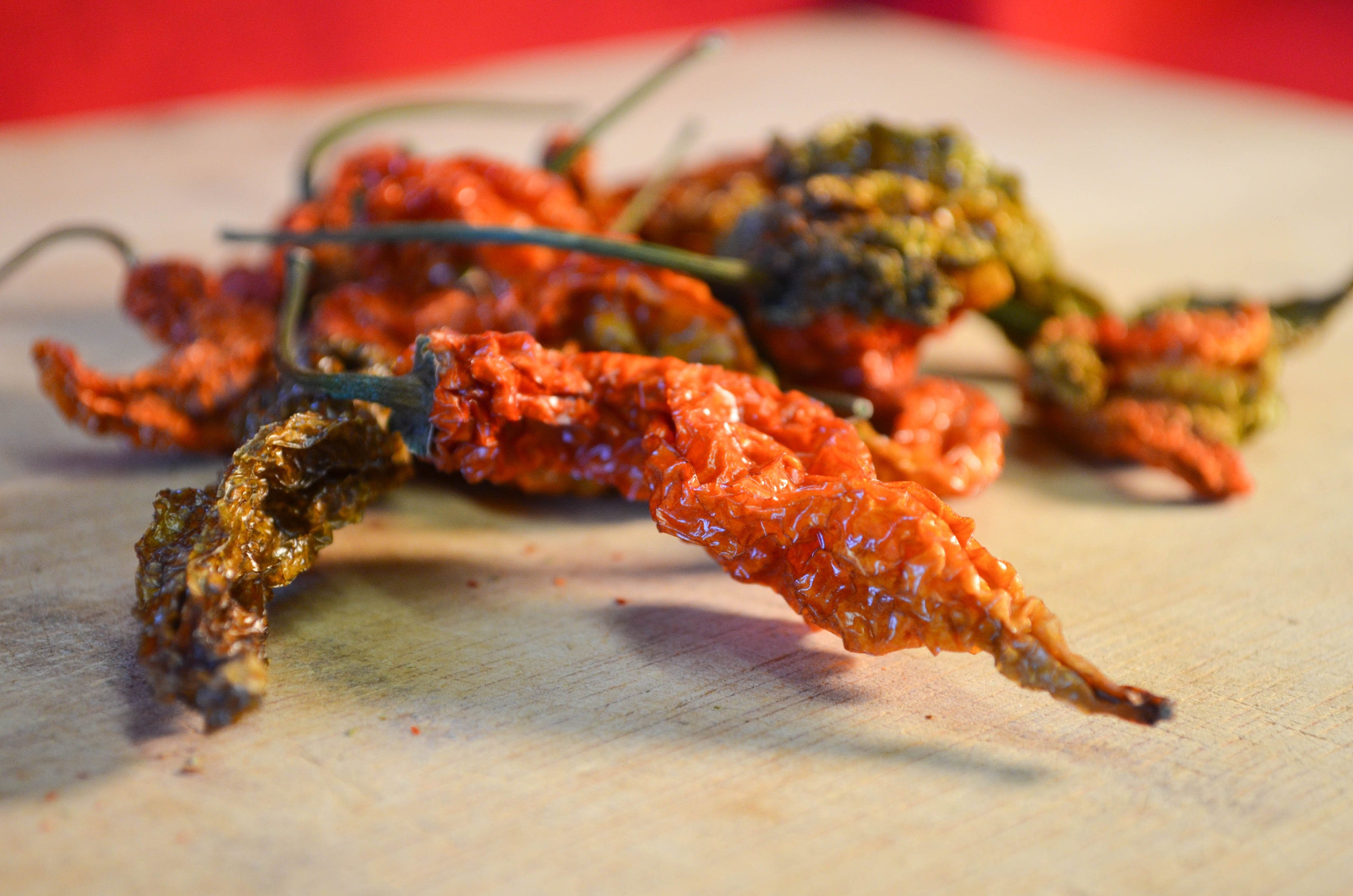 Dried Ghost Peppers - Certified Organic, Super Spicy, Culinary, Dried ...