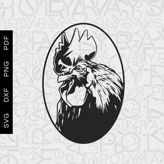 Rooster Svg A4 Rooster Kitchen Decor Rooster Png Svg Files | Etsy