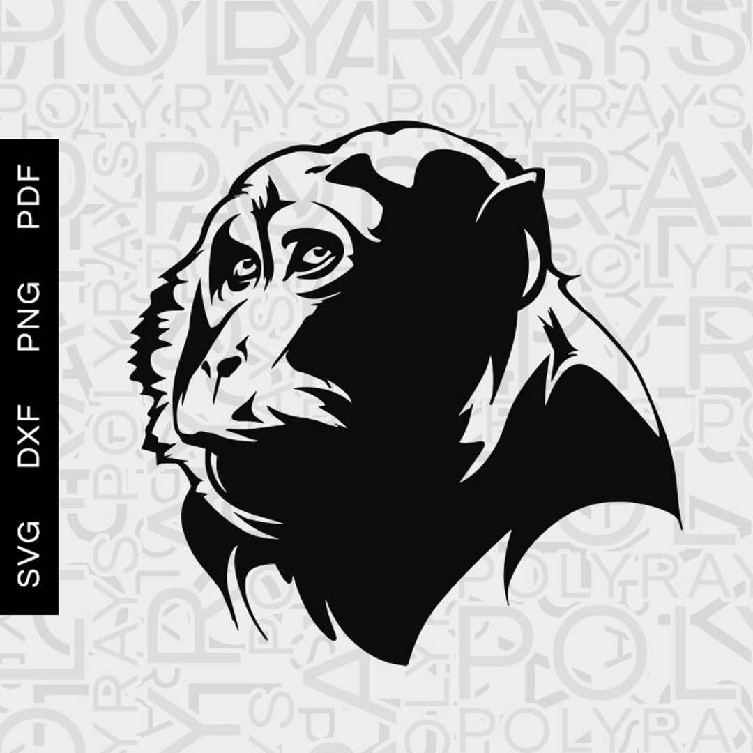 Monkey Svg, Zoo, Animal Svg, Monkey Dxf, Monkey Cutting File, Monkey ...