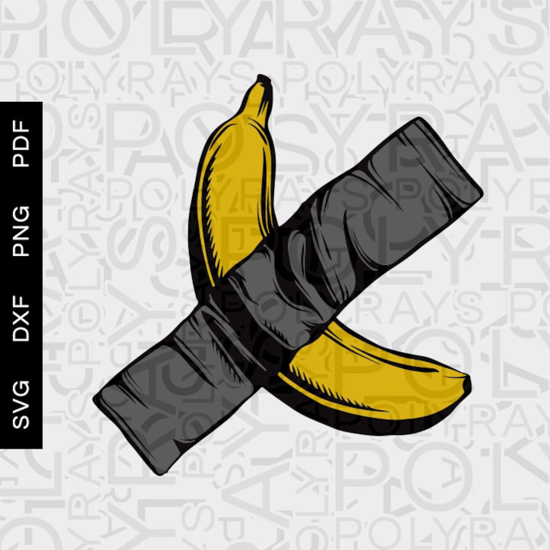 Banana Svg, Duct-taped Banana Svg, Duck-taped Svg, Popular Banana Svg ...