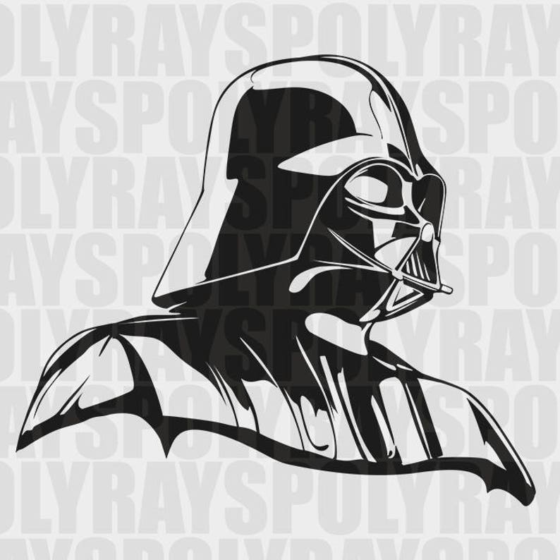 Darth Vader SVG Star Wars Stencil Instant Download EPS Etsy