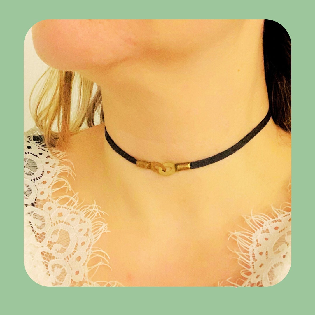 Light Handcuff Choker Made From Upcycled Materials, Eco-responsible and ...