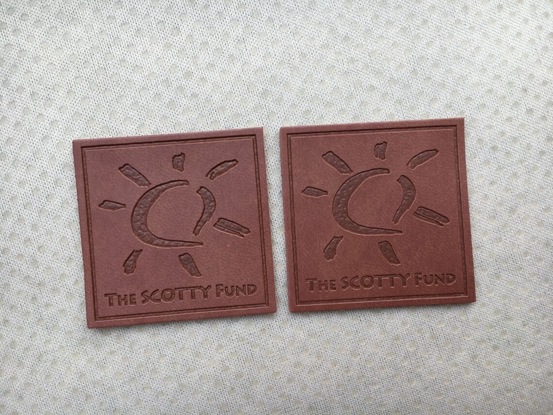 300 Eigenes Logo Label Leder, Custom Nähleder Etiketten, Nähleder ...