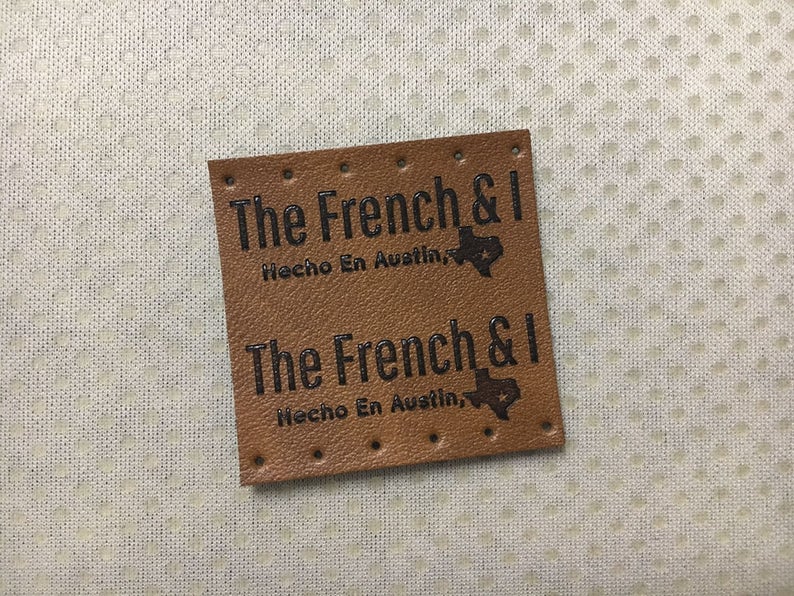 300 Clothing Leather Tag, PU Leather Tag, Faux Leather Patches, Faux ...