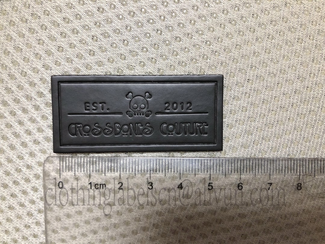 300 Custom Debossed Label, Pesonalized Leather Labels, Your Logo ...