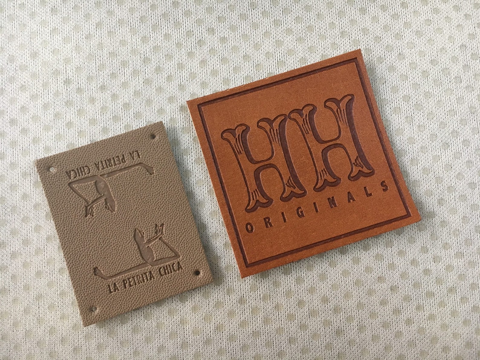 300 Custom PU Leather Labels, Custom Pu Patches, PU Leather Labels, PU ...