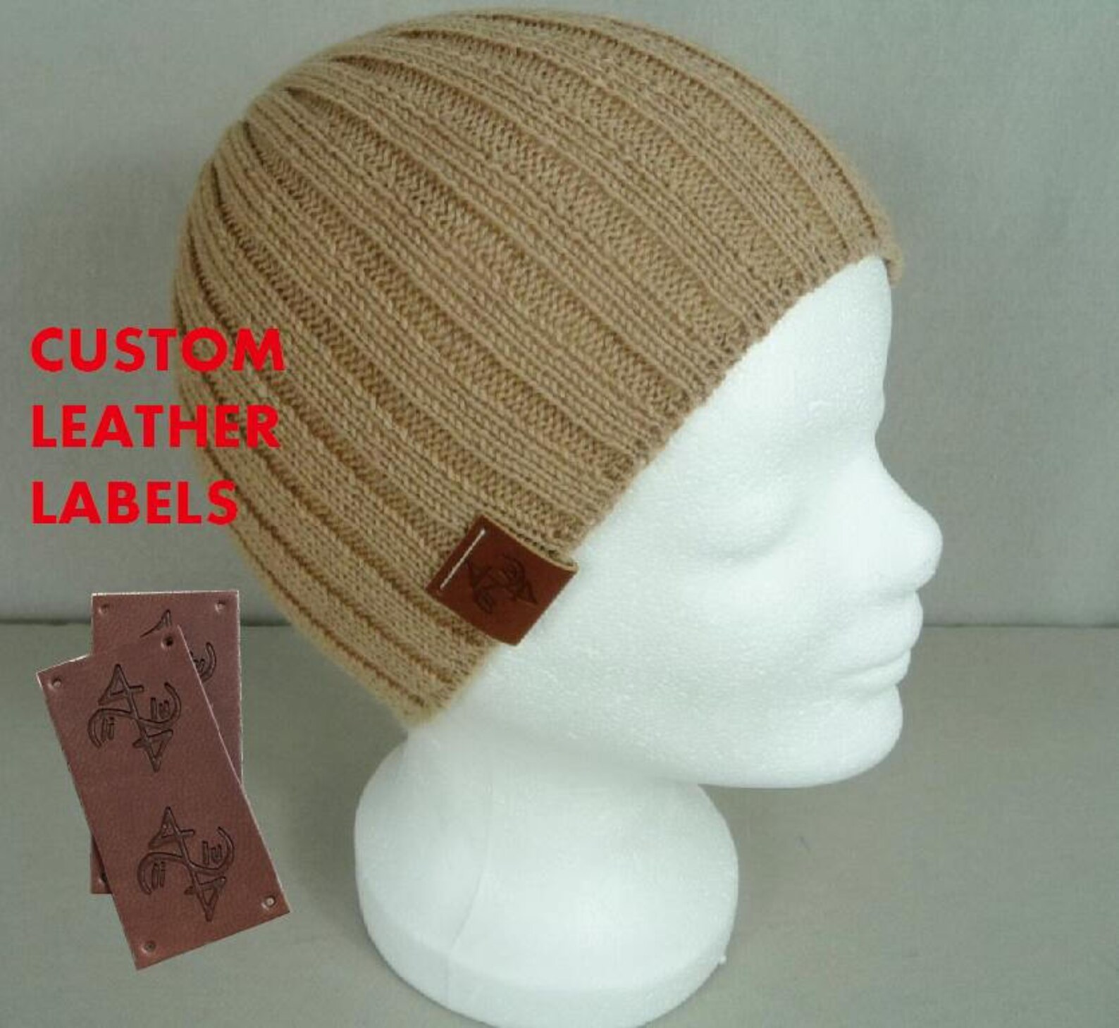 300 Custom PU Leather Labels, Custom Pu Patches, PU Leather Labels, PU ...