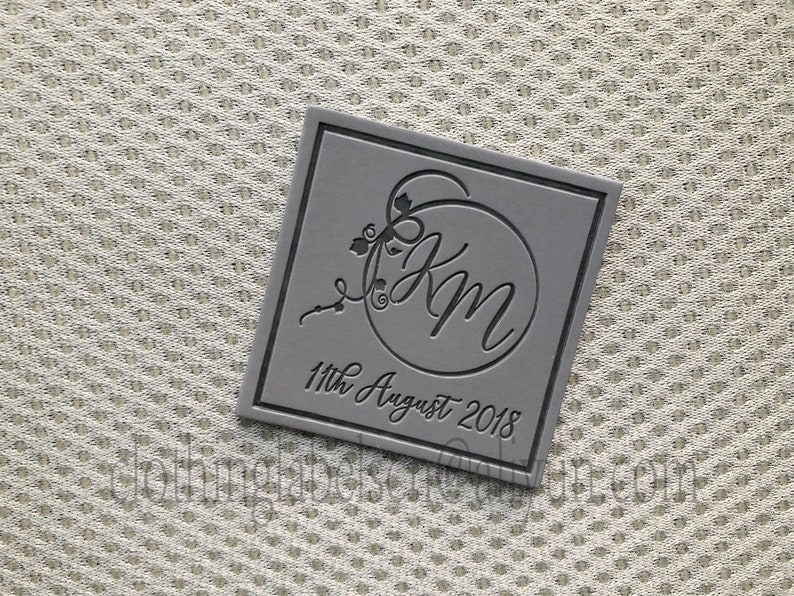 300 Debossed Label, Pesonalized Leather Labels, Your Own Logo Leather ...