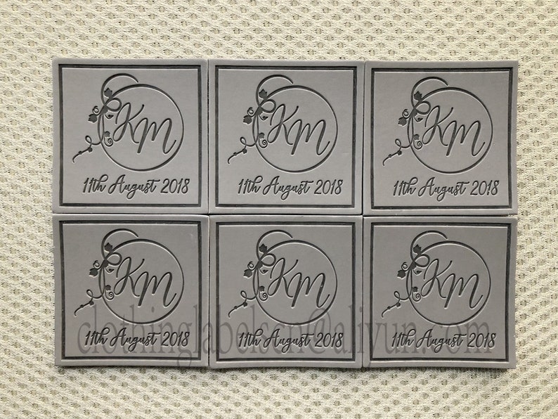 300 Debossed Label, Pesonalized Leather Labels, Your Own Logo Leather ...